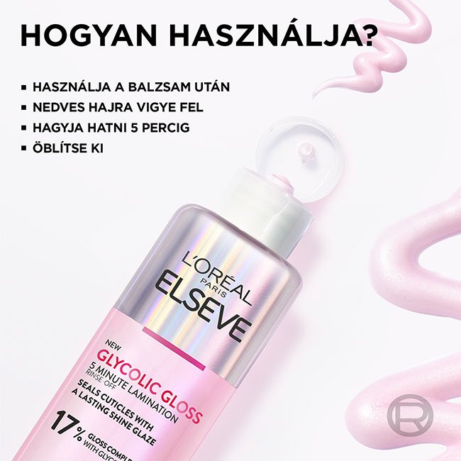 Glycolic Gloss Elvive hajlaminálás – L'Oréal Paris