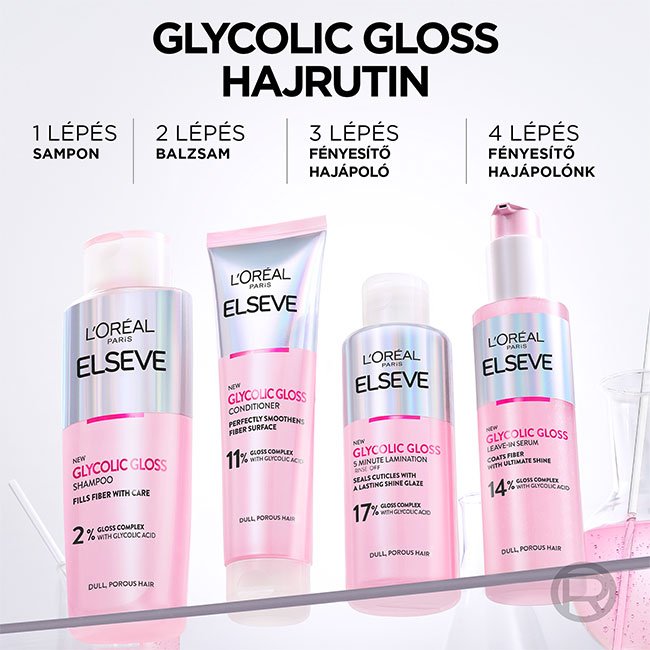 Glycolic Gloss Elvive hajlaminálás – L'Oréal Paris